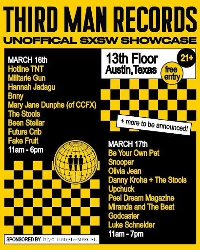 THIRD MAN RECORDS ANNOUNCES TWO-DAY BLOWOUT DURING SXSW 2023 – Third ...